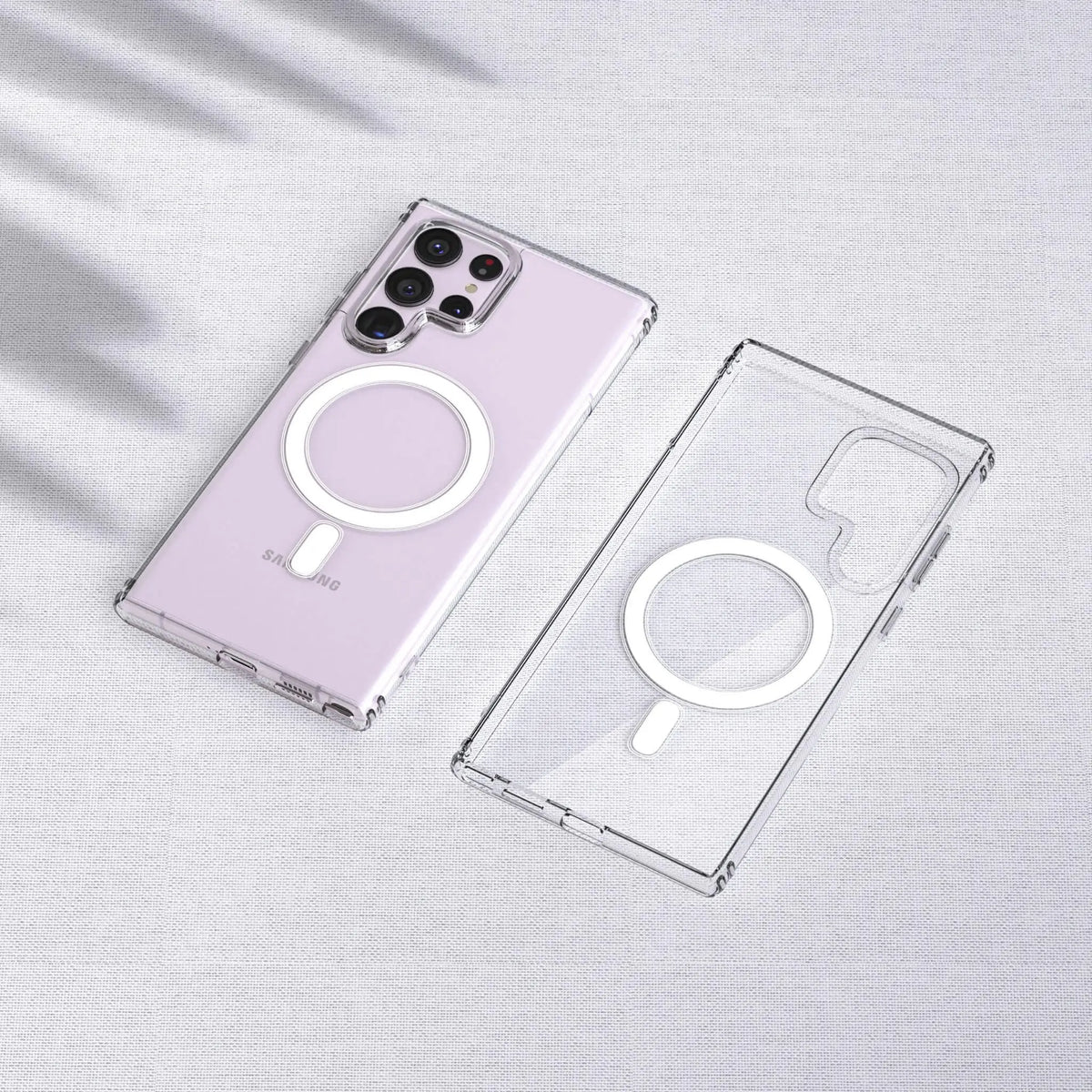 Clear Magnetic Samsung Case, Slim & MagSafe-Compatible Design